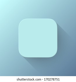 White Technology App Icon Blank Button Stock Vector (Royalty Free ...