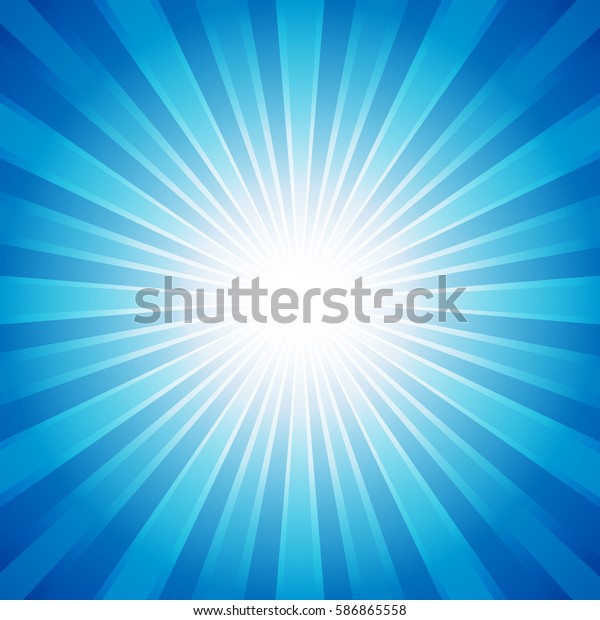 Blue Abstract Background Start Burst Concept Stock Vector (Royalty Free ...