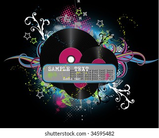Blue Abstract Disco Background Stock Vector (Royalty Free) 34595482 ...