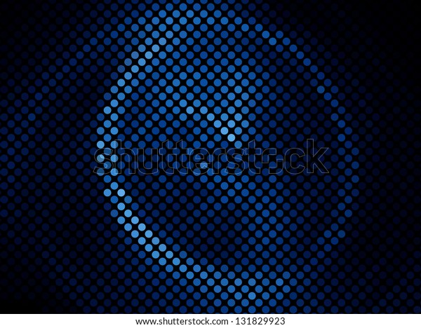 Blue Abstract Light Disco Background Square Stock Vector (Royalty Free ...