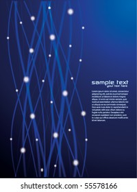 Blue Abstract Lines Design Stock Vector (Royalty Free) 55578166 ...
