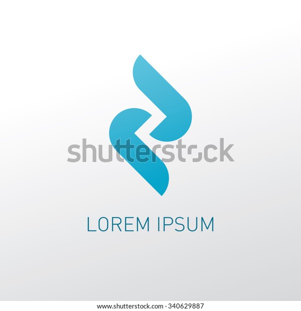 Blue Abstract Logo Stock Vector (Royalty Free) 340629887 | Shutterstock