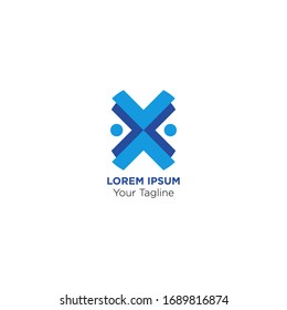 Blue Abstract Logo Company Vector Illustration Stock Vector (Royalty ...
