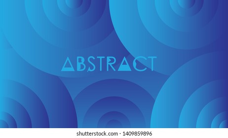Blue Abstract Modern Circular Design Background Stock Vector (Royalty ...
