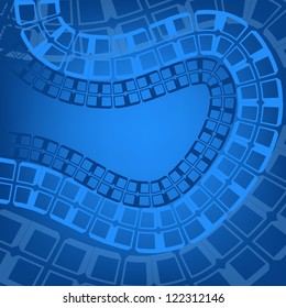 Blue Abstract Rails Stock Vector (Royalty Free) 122312146 | Shutterstock