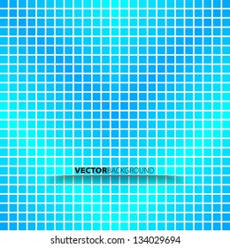 Blue Abstract Square Pixel Colorful Mosaic Stock Vector (Royalty Free ...