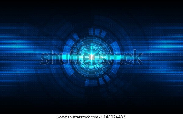 Blue Abstract Technology Background Digital Concept Stock Vector ...