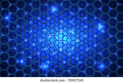 Blue Abstract Technology Digital Hi Tech Stock Vector (Royalty Free ...