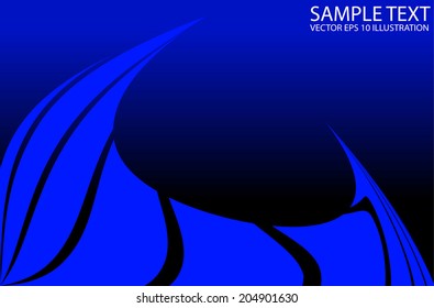 Blue Abstract Vector Futuristic Template Blue Stock Vector (Royalty ...