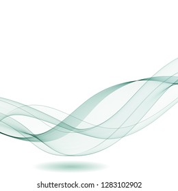 Abstract Blue Lines On White Background Stock Vector (Royalty Free ...