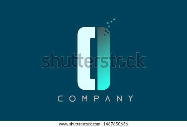 Blue Alphabet Letter O Logo Design Stock Vector (Royalty Free ...