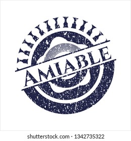 Blue Amiable Rubber Stamp Stock Vector (Royalty Free) 1342735322 ...