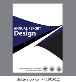 Blue Annual Report Title Page Sample: เวกเตอร์สต็อก (ปลอดค่าลิขสิทธิ์ ...