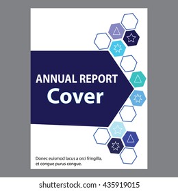 Blue Annual Report Title Page Sample Stock Vector (Royalty Free ...