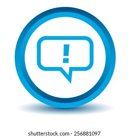 Blue Answer Icon On White Background Stock Vector (Royalty Free ...
