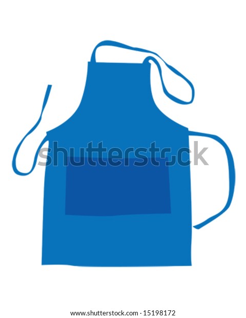 Blue Apron Vector Illustration Stock Vector (Royalty Free) 15198172