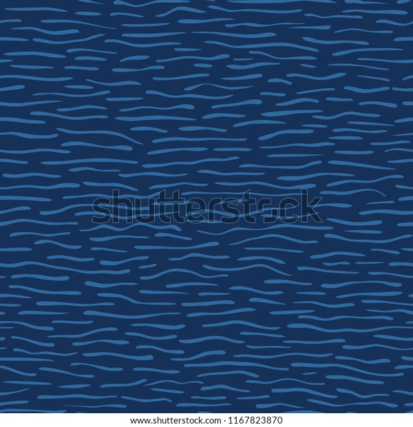 Blue Aqua Water Waves Vector Pattern Stock Vector (Royalty Free) 1167823870