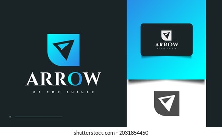 Blue Arrow Logo Design Modern Concept Stock Vector (Royalty Free ...