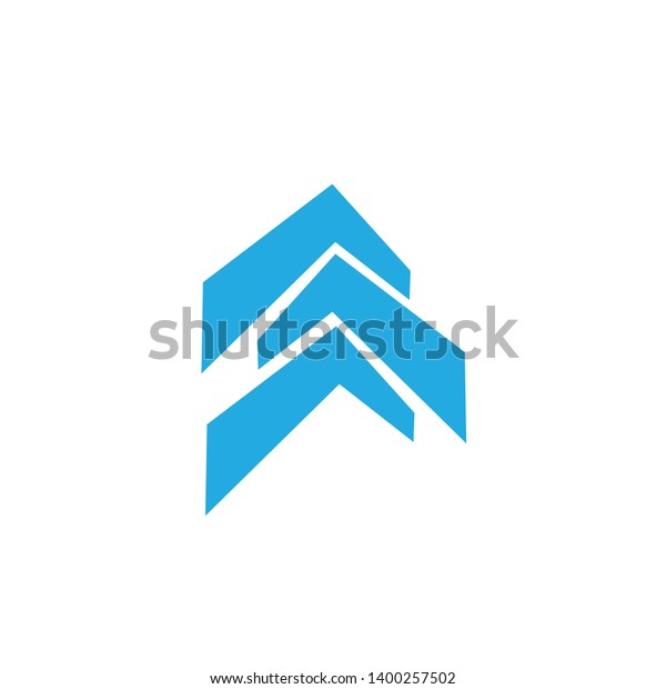 Blue Arrow Logo Vector Illustration Stock Vector (Royalty Free ...