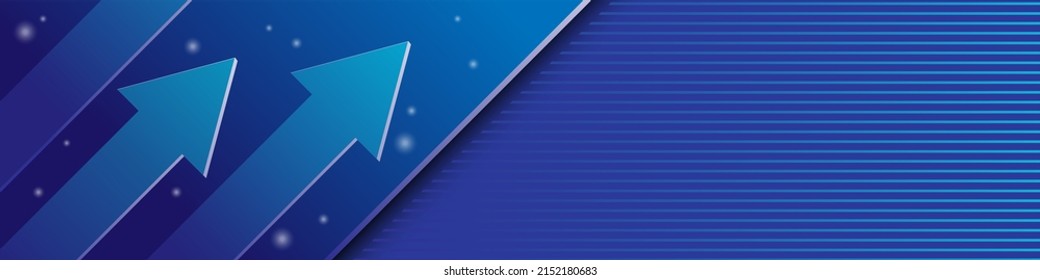 Blue Arrows Dark Blue Background Linkedin Stock Vector (Royalty Free ...