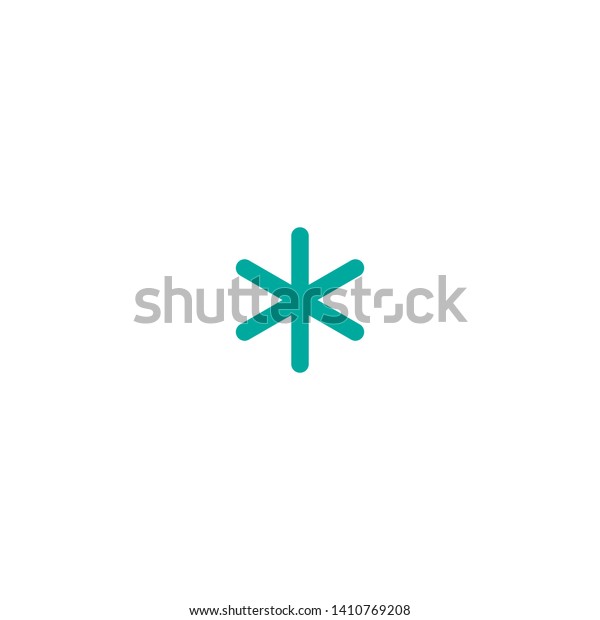 Blue Asterisk Footnote Icon Cartoon Asterisk Stock Vector (Royalty Free ...