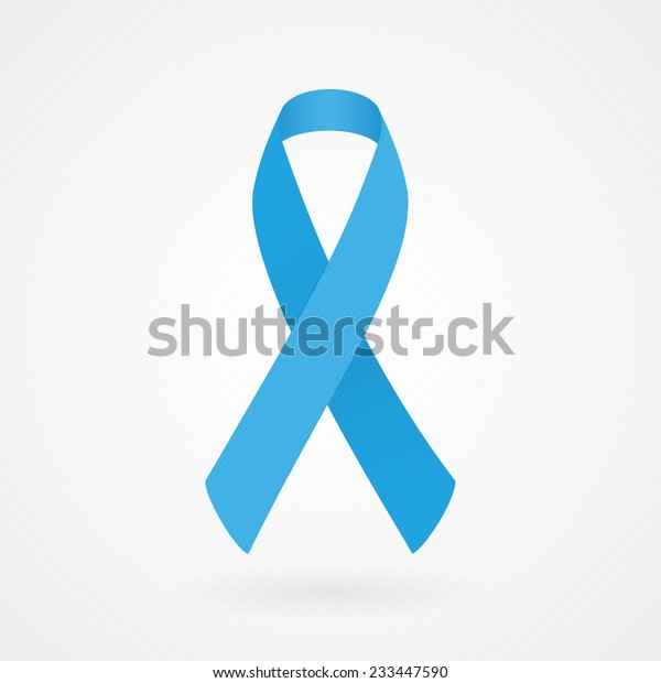 Blue Awareness Ribbon Stock Vector (Royalty Free) 233447590