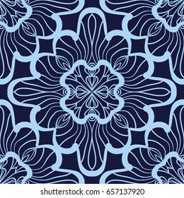 Blue Azure Wallpaper Abstract Style Seamless Stock Vector (Royalty Free ...