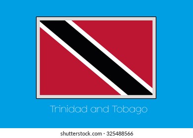 Blue Background Flag Trinidad Stock Vector (Royalty Free) 325488566 ...