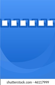 Blue Background Insert Photo Your Production Stock Vector (Royalty Free ...