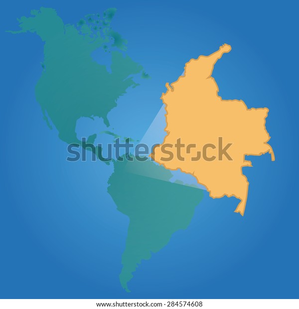 Blue Background Map Continent Country Vector Stock Vector (Royalty Free ...