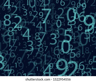 Blue Background Matrix Style Binary Code Stock Vector (Royalty Free ...