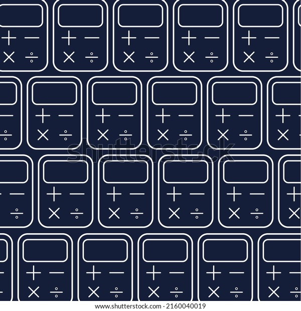 Blue Background Repetition Calculators Stock Vector (Royalty Free ...