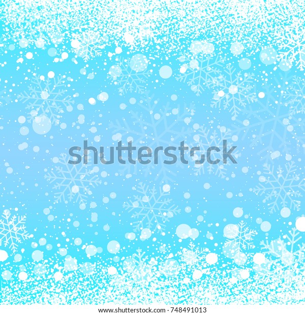 Blue Background Snowcovered Stock Vector Stock Vector (Royalty Free ...