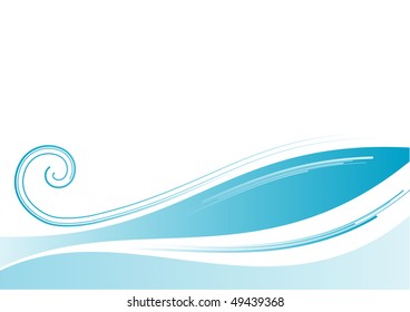 Blue Background Swirl Shape Stock Vector (Royalty Free) 49439368 ...