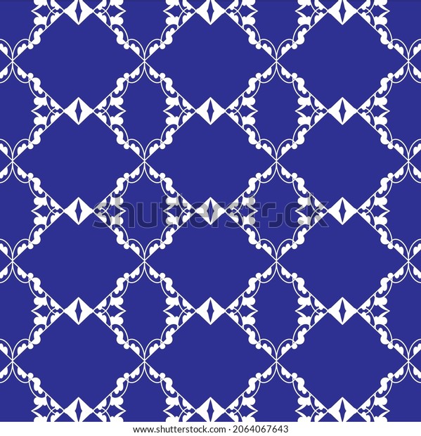 Blue Background White Tribe Abstract Shape Stock Vector (Royalty Free ...