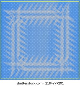 Blue Background Yellow Frame Space Writing Stock Vector (Royalty Free ...