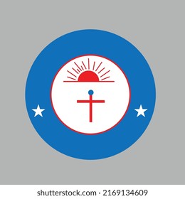 Blue Badge Logo Template Illustrationvector Stock Vector (Royalty Free ...