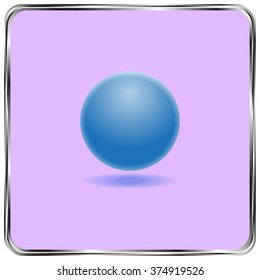 Blue Ball Vector Illustration Stock Vector (Royalty Free) 374919526 ...