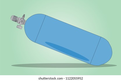Blue Balloon Gas Vector Image Stock Vector (Royalty Free) 1122055952 ...