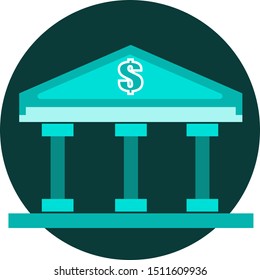 Blue Bank Icon Bank Vector Icon Stock Vector (Royalty Free) 1511609936 ...