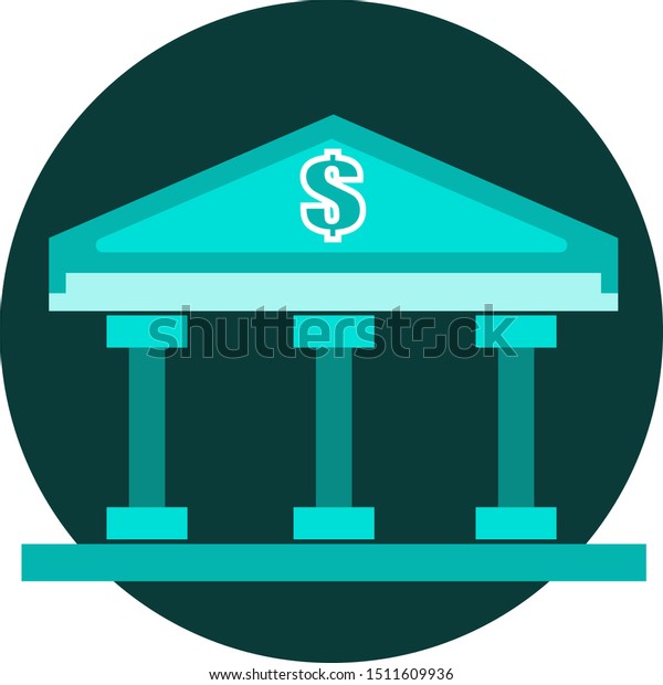 Blue Bank Icon Bank Vector Icon Stock Vector (Royalty Free) 1511609936 ...