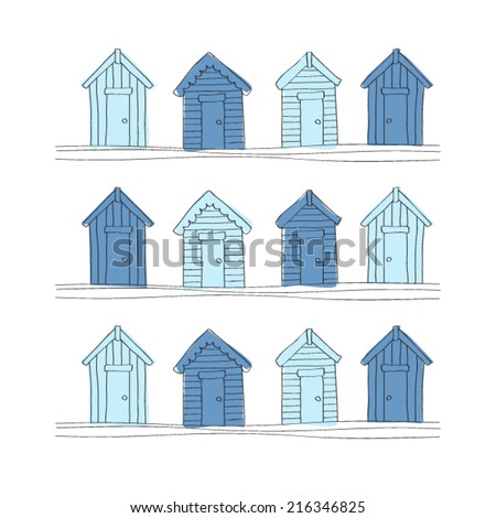 Beach Hut Drawing | Free download on ClipArtMag
