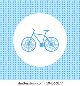 Blue Bicycle Vector Illustration Stock Vector (Royalty Free) 194566877 ...