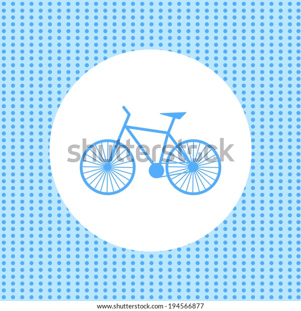Blue Bicycle Vector Illustration Stock Vector (Royalty Free) 194566877 ...