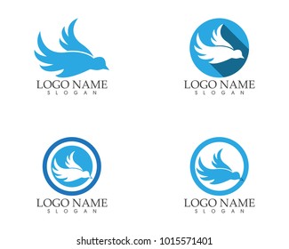 Blue Bird Logo Design Template Stock Vector (Royalty Free) 1015571401 ...