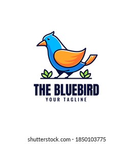 Blue Bird Logo Design Template Stock Vector (Royalty Free) 1850103775 ...