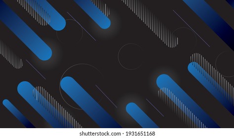 Blue Black Geometric Background Vector Illustration Stock Vector ...