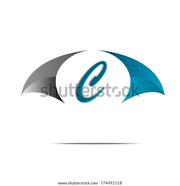 Blue Black Letter Abstract Logo Design Stock Vector (Royalty Free ...