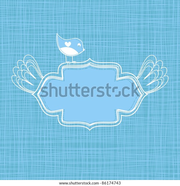 Blue Blank Banner Flying Stock Vector (Royalty Free) 86174743 ...
