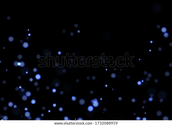Blue Bokeh Overlay Light Background Sparkle Stock Vector (Royalty Free ...